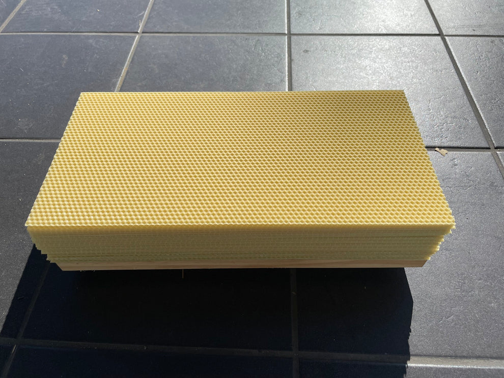 Wax Foundation Sheet FULL DEPTH – Beekeeping Supplies Australia